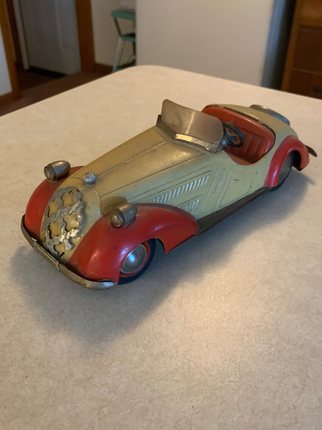 DISTLER Tin Wind up Convertible BMW Toy Car Working German - Etsy