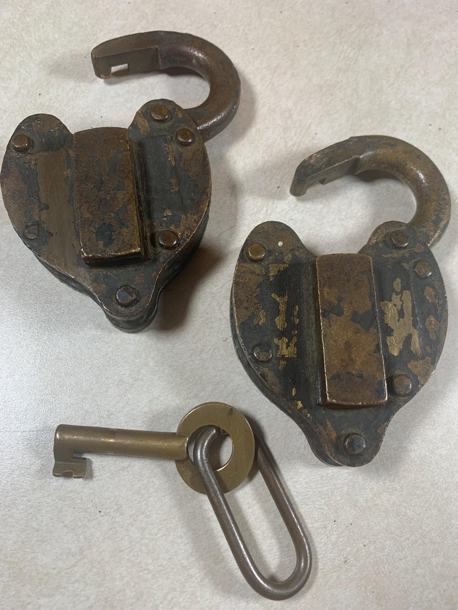 Set of 2 Railroad Switch Locks With Key - Etsy