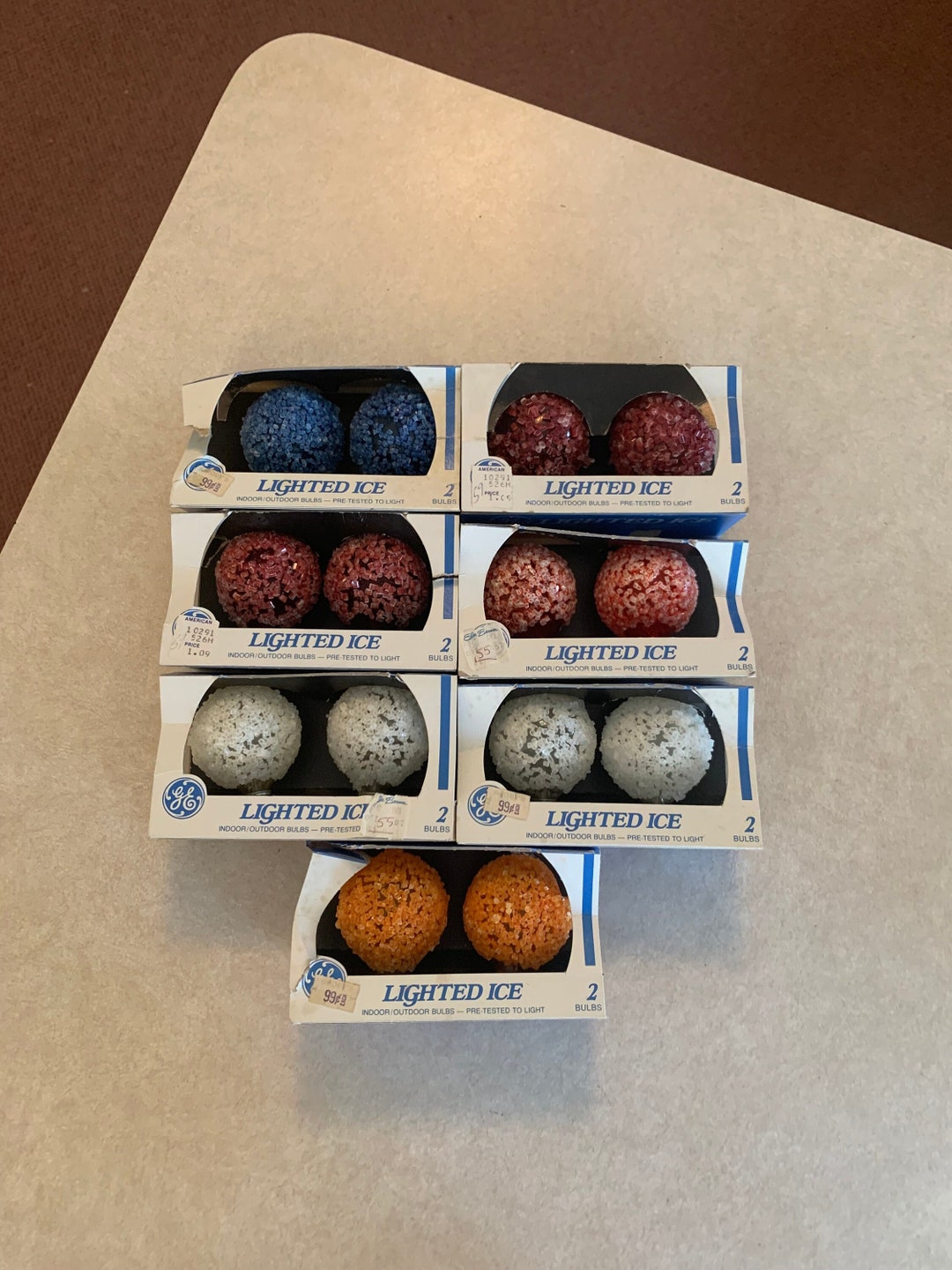 Set of 14 GE Lighted Ice Lamps Bulbs - Etsy