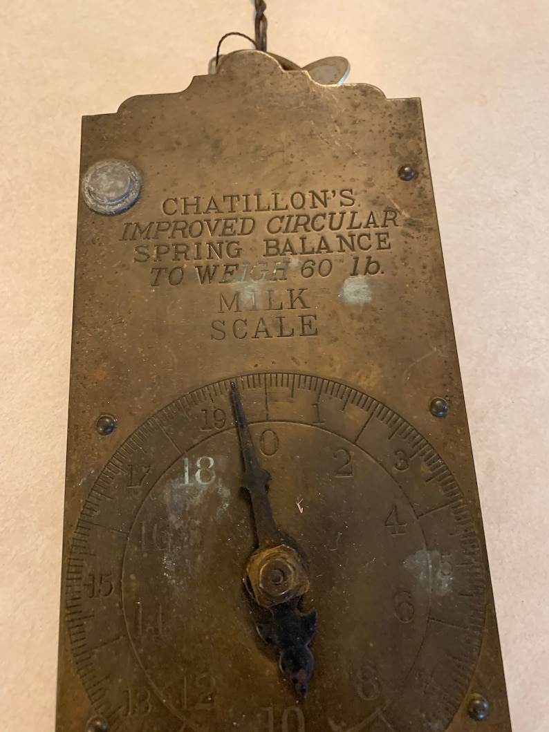 Chatillon's Improved Circular Spring Balance Milk Scale | Etsy