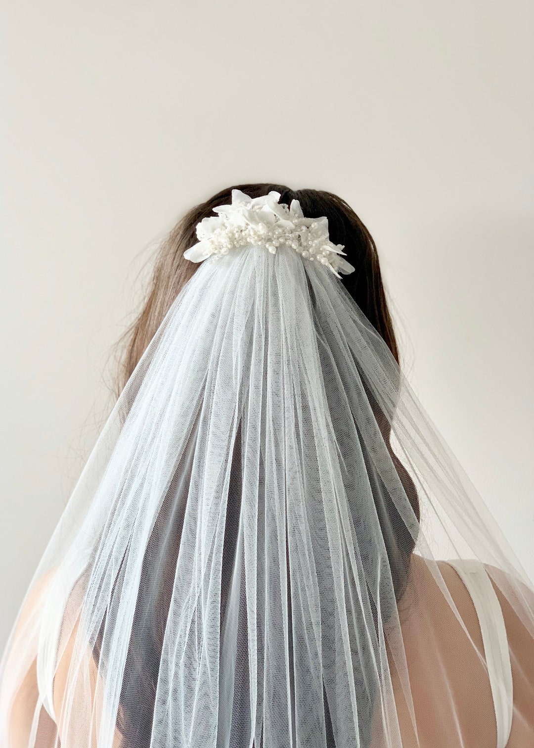Georgia Comb With Detachable Veil - SAMPLE - Etsy
