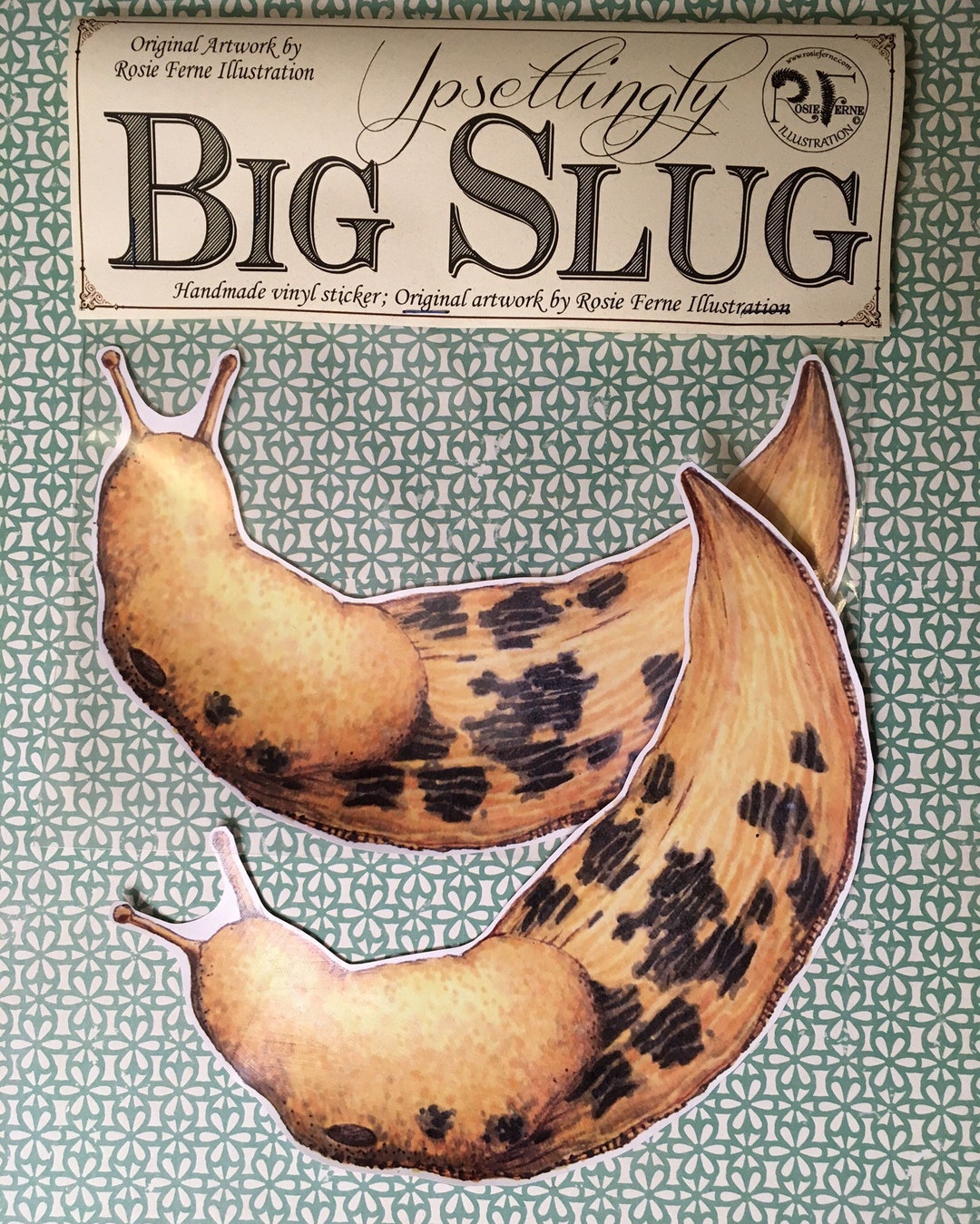 Big Slug Vinyl Sticker- Giant 9" Banana Slug Sticker, Indoor or Outdoor ...