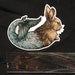 Sea Bunny Vinyl Sticker - Bunny Decal, Rabbit Decal, Easter Decal ...
