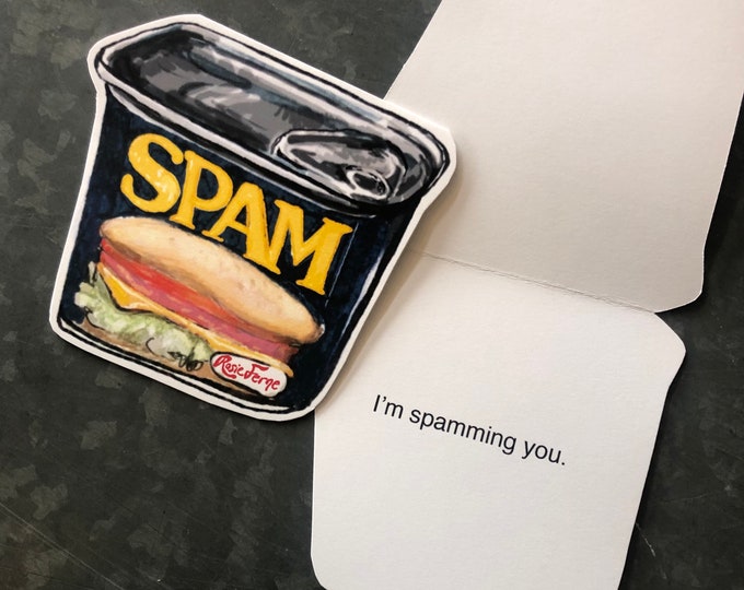 SPAM Birthday Card - Etsy