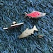 Sockeye Salmon Pin, Hard Enamel Lapel Pin With Gold Metal Butterfly ...