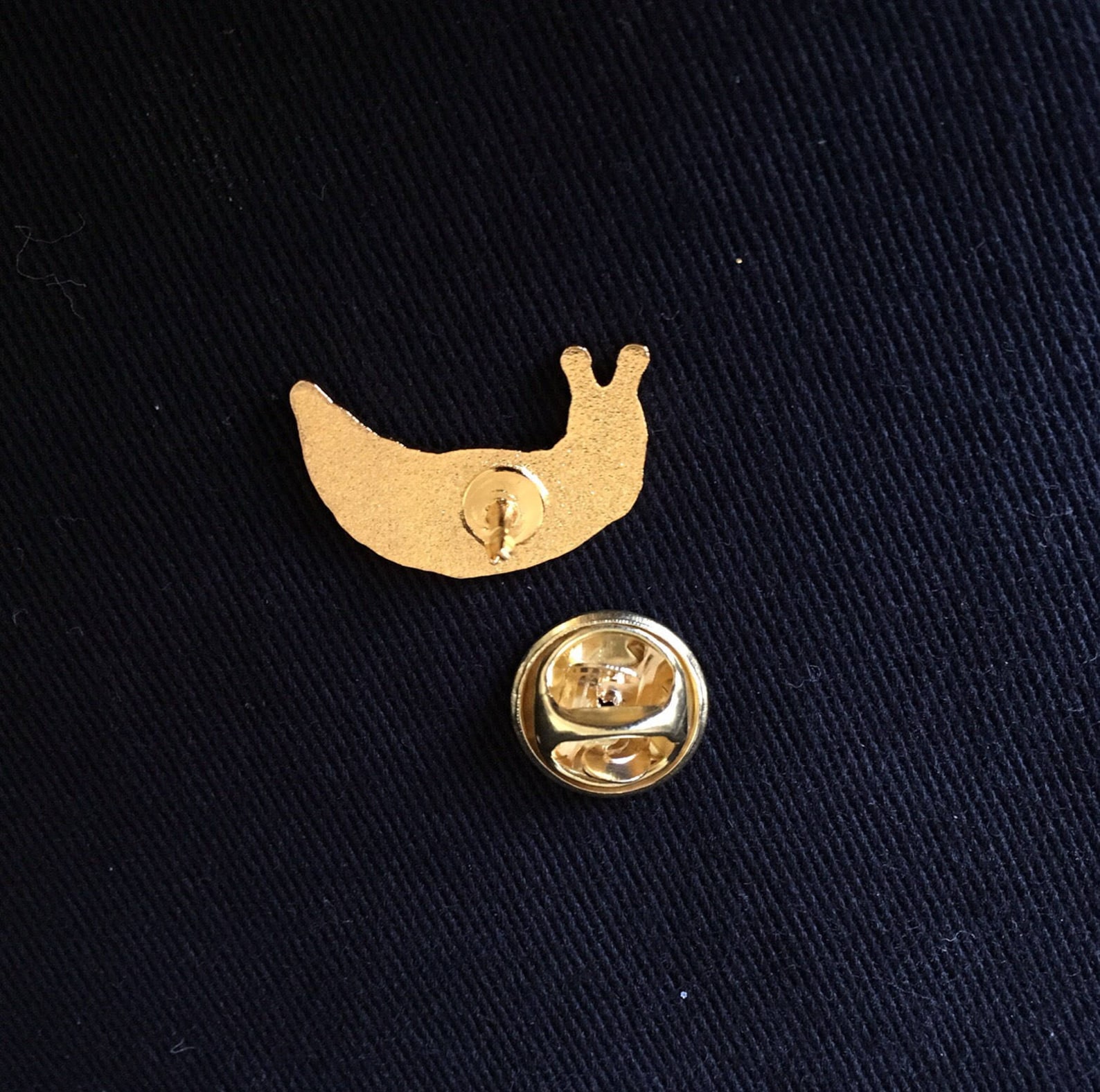 Banana Slug Pin Hard Enamel Lapel Pin With Gold Metal - Etsy