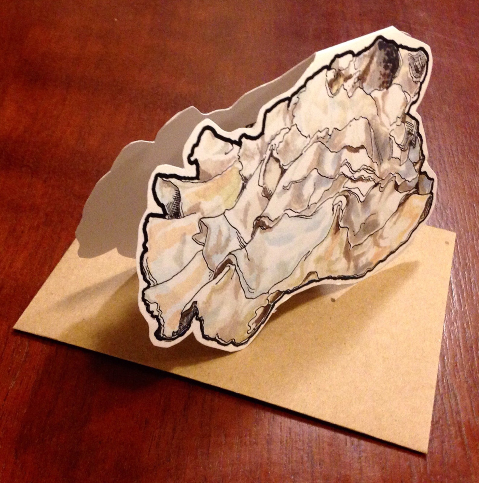 The World Is Your Oyster card Oyster shaped card for | Etsy