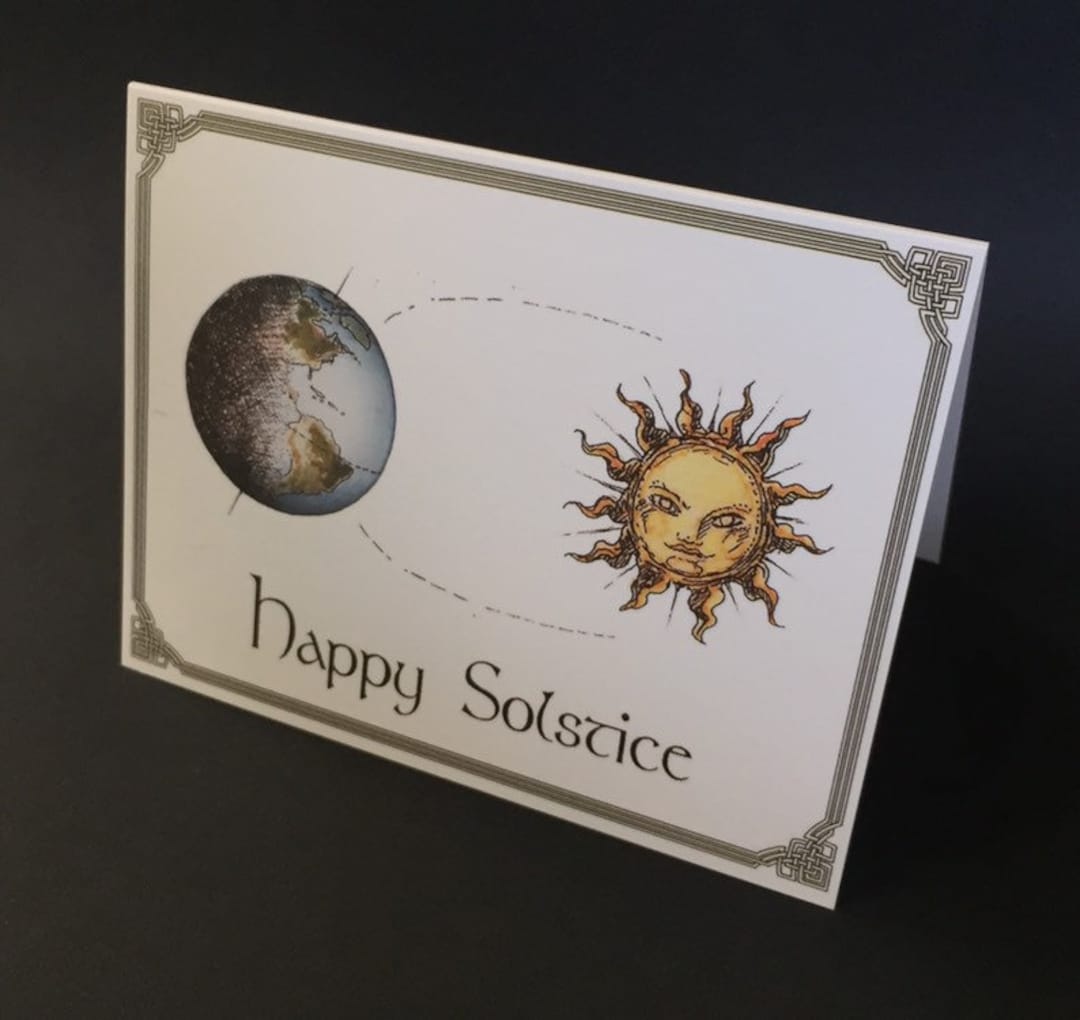 Happy Solstice Greeting Card, Blank Inside, Summer Solstice Wiccan ...