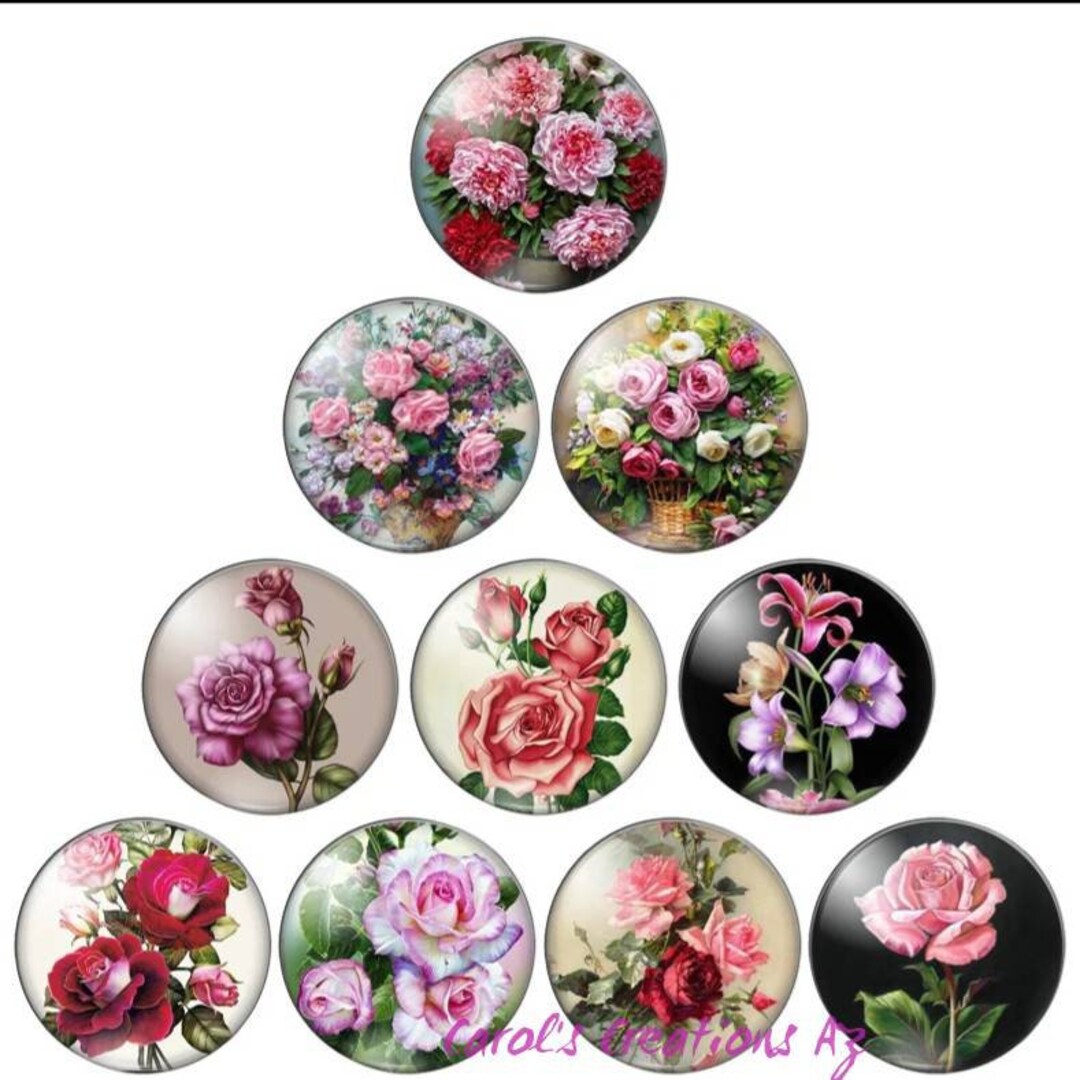 Glass Cover Minder / Flower Designs Cover Minder / Cover Minders ...