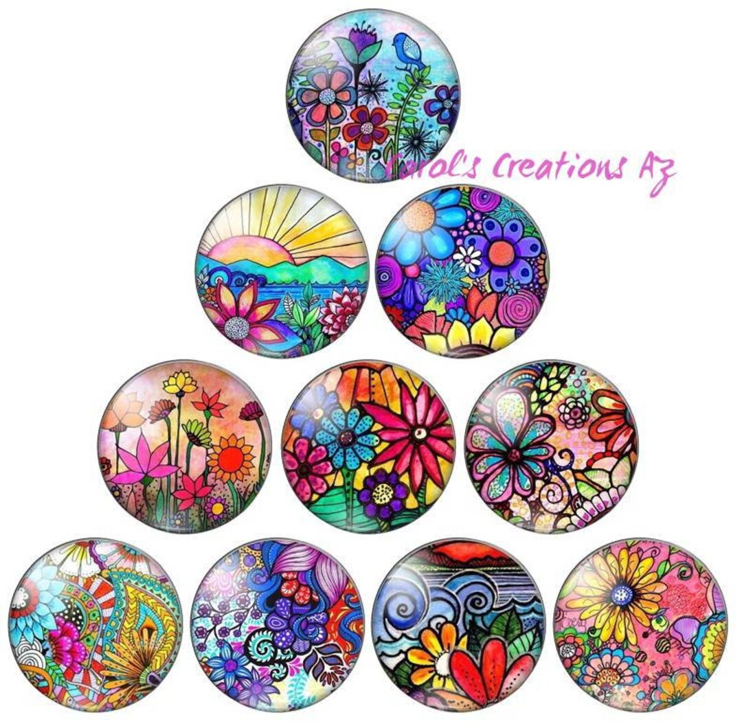 Glass Cover Minder / Flower Cover Minder / Cover Minders / Diamond ...