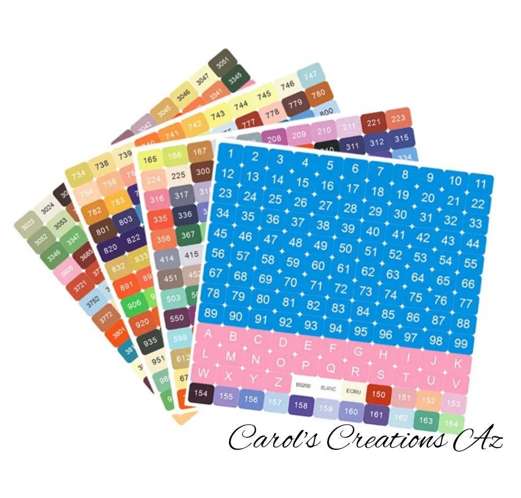 Diamond Painting Labels / DMC Stickers / Colorful DMC Stickers - Etsy