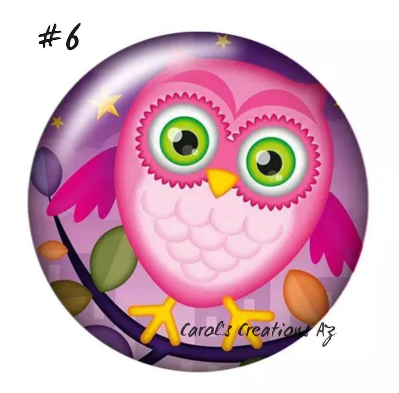 Glass Cover Minder / Owl Designs Cover Minder / Cover Minders | Etsy