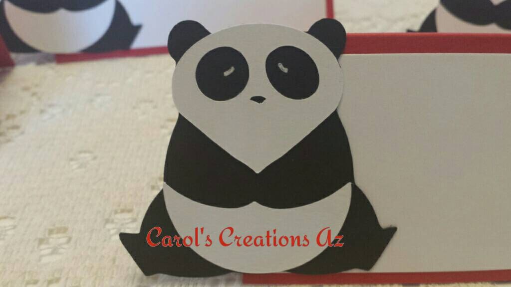 12 Panda Place Cards / Panda Escort Cards / Panda Party / - Etsy