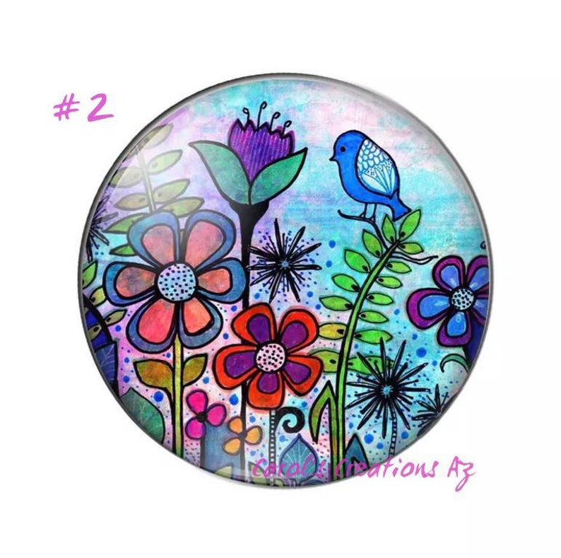 Glass Cover Minder / Flower Cover Minder / Cover Minders / Diamond ...