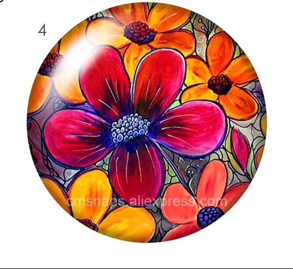Glass Cover Minder / Flower Cover Minder / Cover Minders / Diamond ...
