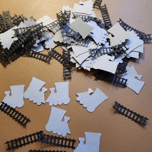 Railroad Tracks Die Cuts / Railroad Tracks Confetti / Train Tracks Die ...