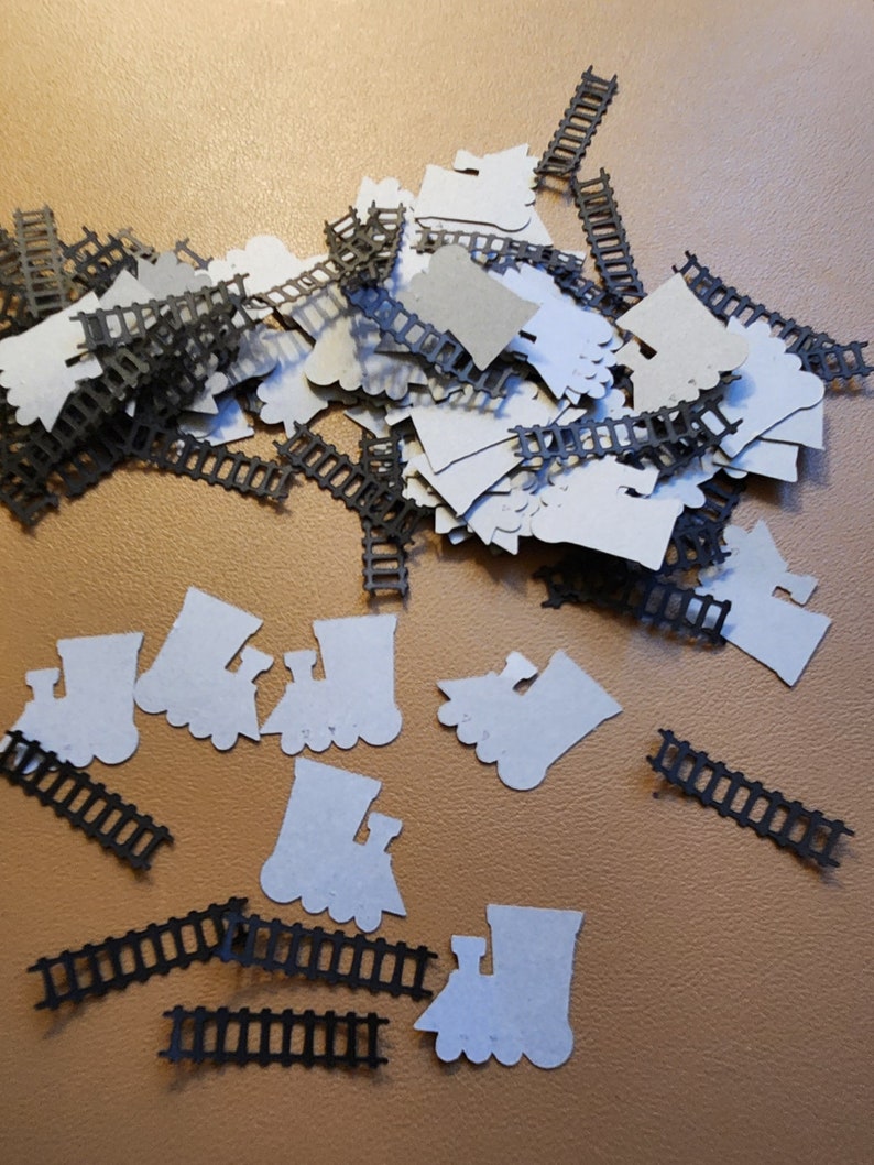 Railroad Tracks Die Cuts / Railroad Tracks Confetti / Train Tracks Die ...
