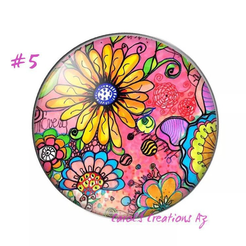 Glass Cover Minder / Flower Cover Minder / Cover Minders / Diamond ...