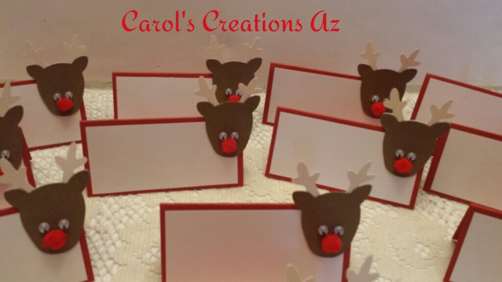 12 Reindeer Place Cards / Reindeer Escort Card / Christmas - Etsy