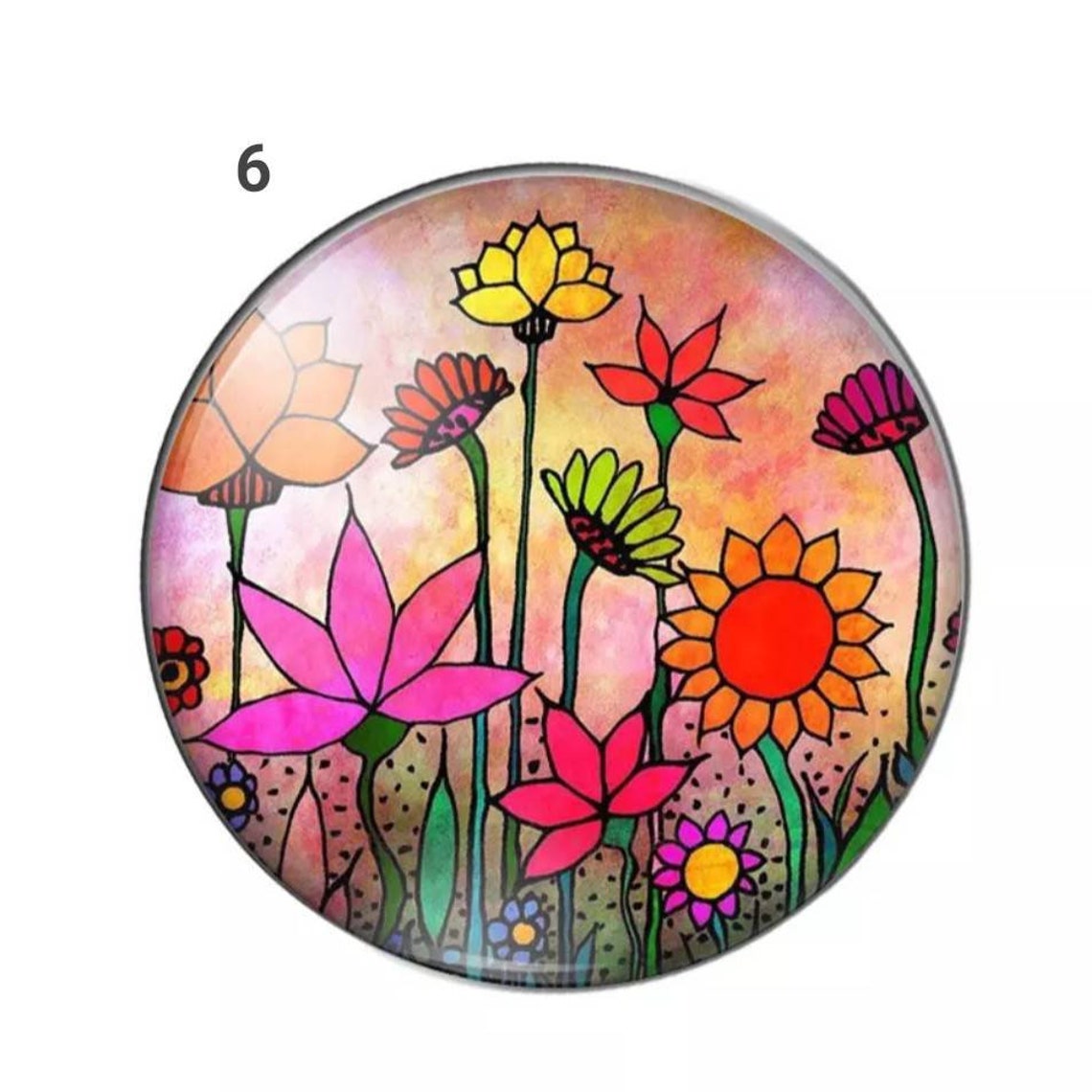 Glass Cover Minder / Flower Cover Minder / Cover Minders / Diamond ...