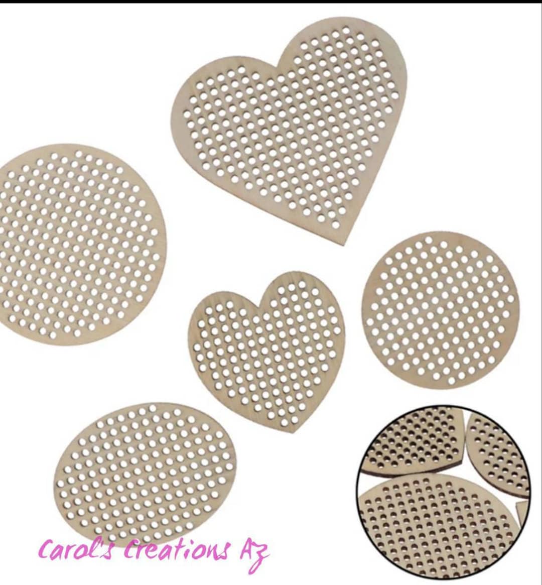 Cross Stitch Wood Blank Shapes 5 Pc / DIY Wooden Cross Stitch Shapes ...