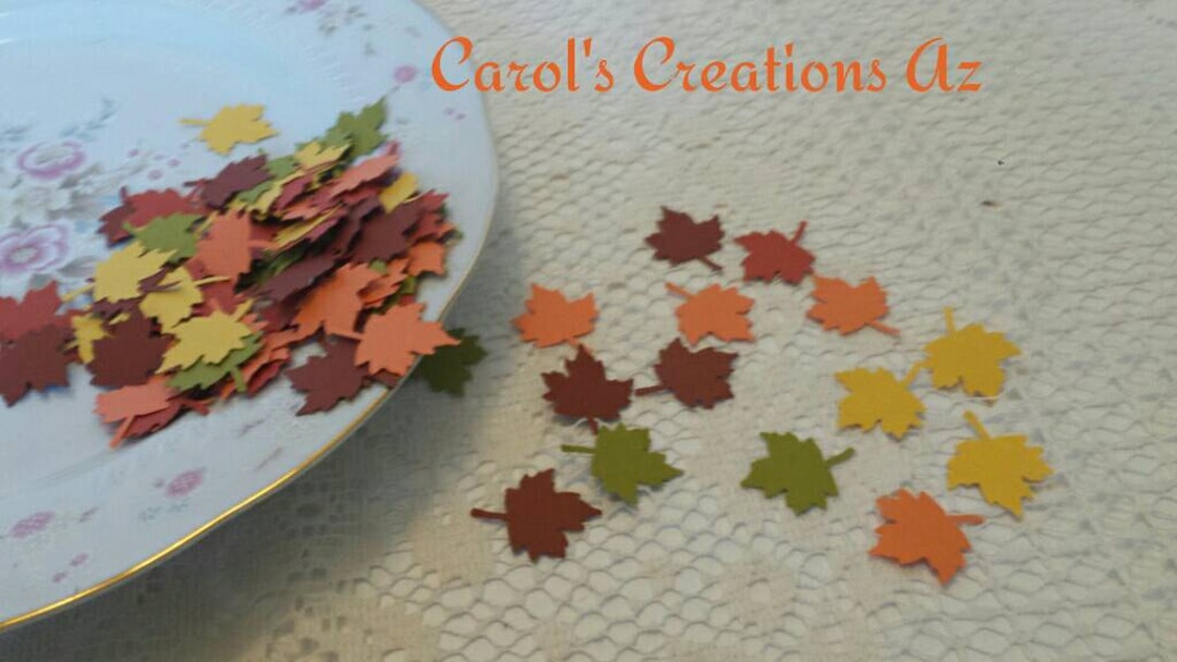 150 Autumn Leaf Confetti / Autumn Leaves Confetti / Autumn Maple Leaf ...
