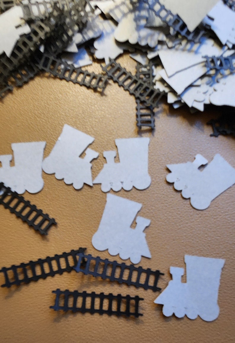 Railroad Tracks Die Cuts / Railroad Tracks Confetti / Train Tracks Die ...