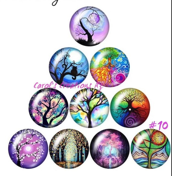 Glass Cover Minder / Tree Designs Cover Minder / Cover Minders | Etsy