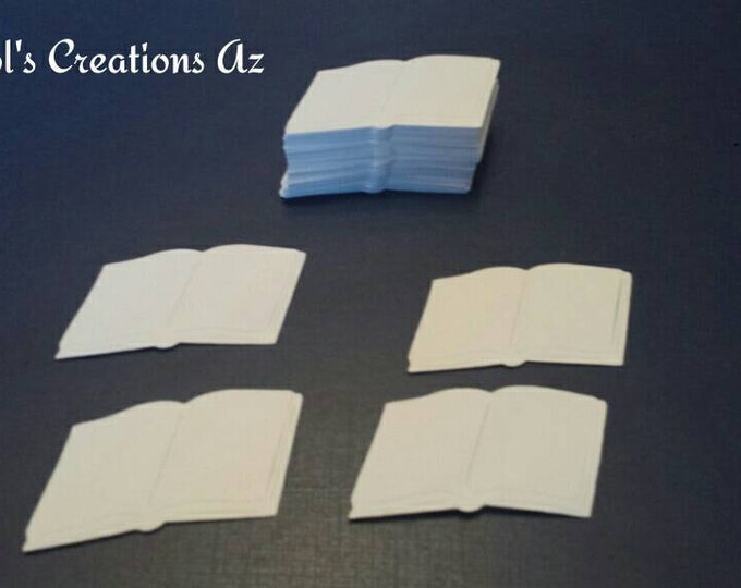 50 Open Book Chunky Confetti / Open Book Die Cut / Bible Die - Etsy