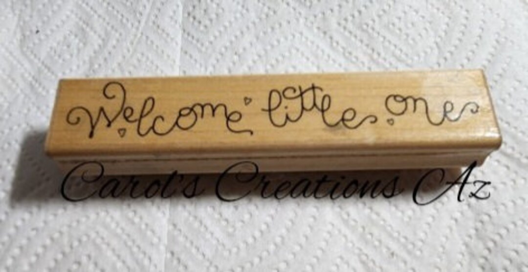 Wooden Stamp / Rubber Stamp / Baby Stamp / Baby Shower Stamp / Craft ...