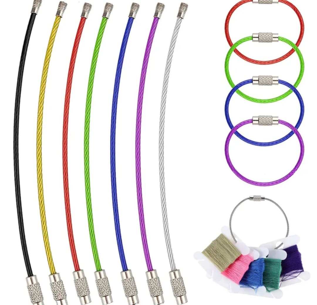 Metal Rings / Floss Organizer / Set of 5 Floss Ring Organizers/ Needle ...