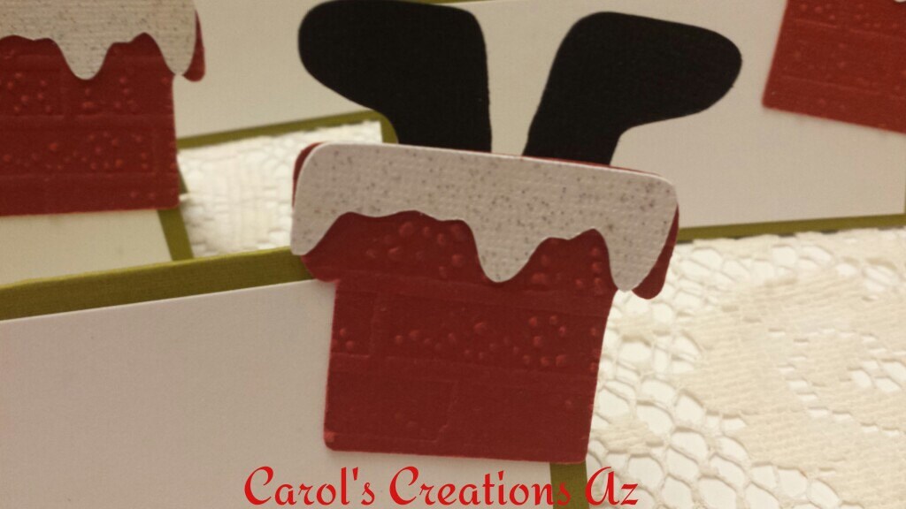 Santa Place Cards 12 / Santa Escort Cards / Santa and Chimney | Etsy