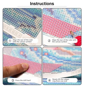 Diamond Painting Ruler / Ruler for Round Drills / Craft Ruler / Diamond ...