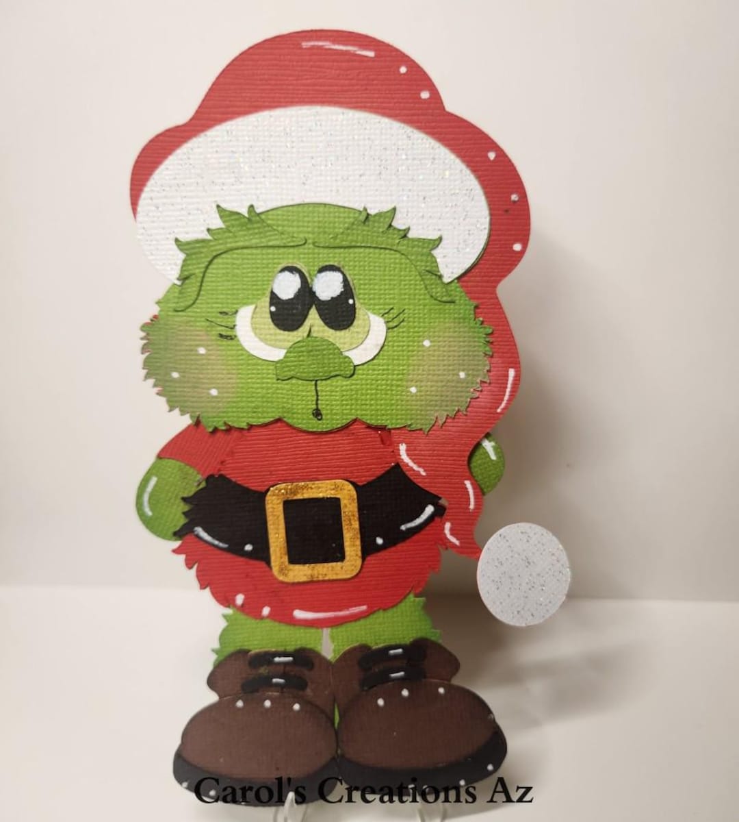Grinch Die Cut / Christmas Grinch Die Cut / Grinch Paper Piecing ...