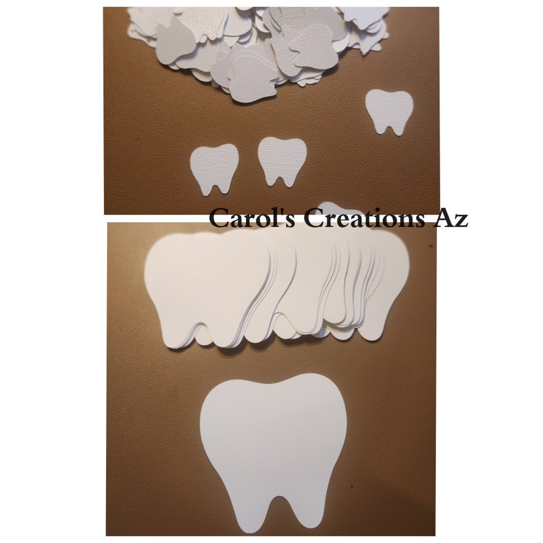 Tooth Confetti / Tooth Die Cuts / Tooth Table Spread / Tooth Bulletin ...