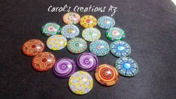 Glass Cover Minder / Abstract Designs Cover Minder / Retro | Etsy