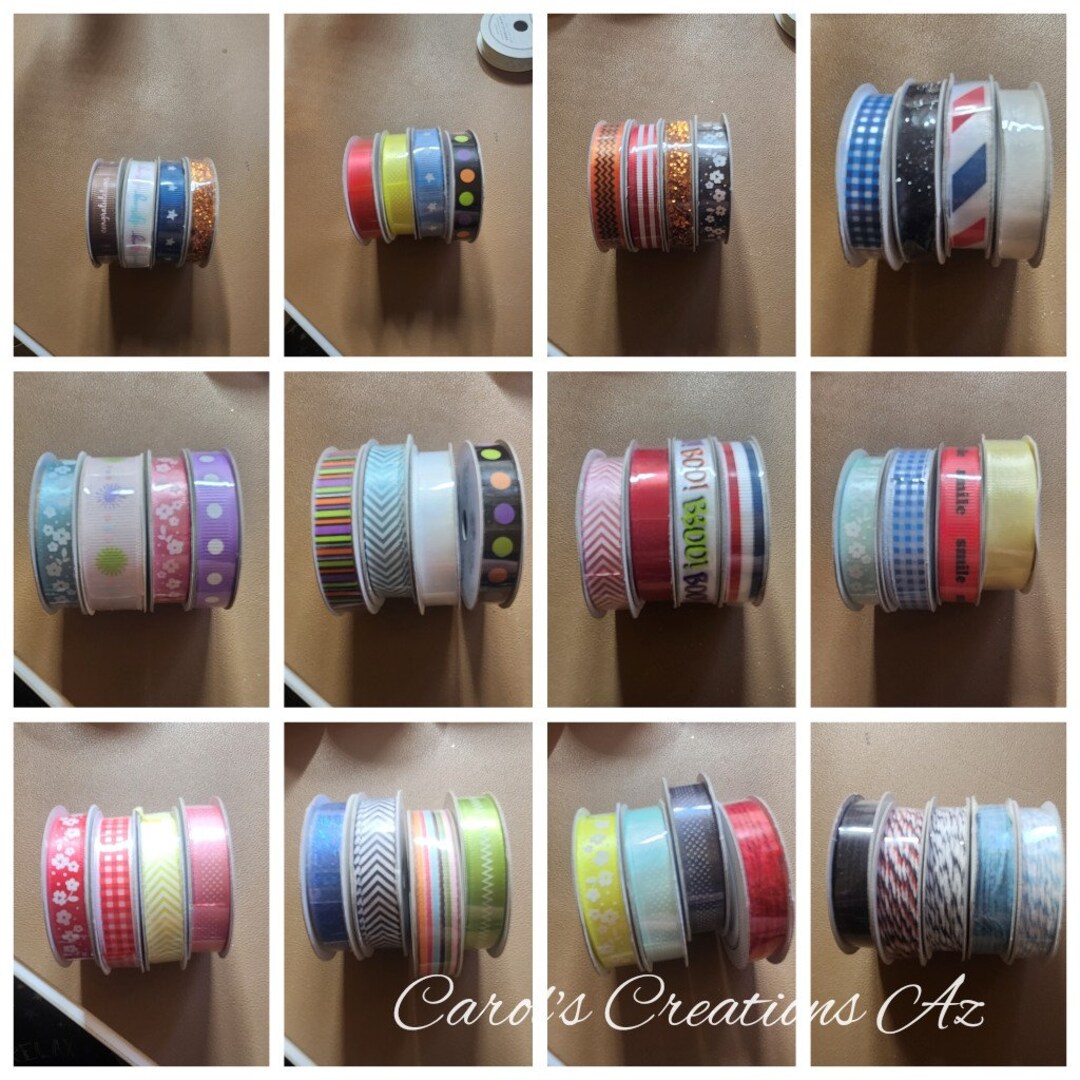 Ribbon / Mini Ribbon Spools / Craft Supplies/ Card Making ...