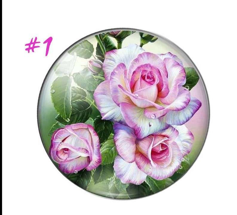 Glass Cover Minder / Flower Designs Cover Minder / Cover - Etsy