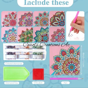 Diamond Painting Kit / Diamond Painting Mandala Bookmark Kit / DIY ...
