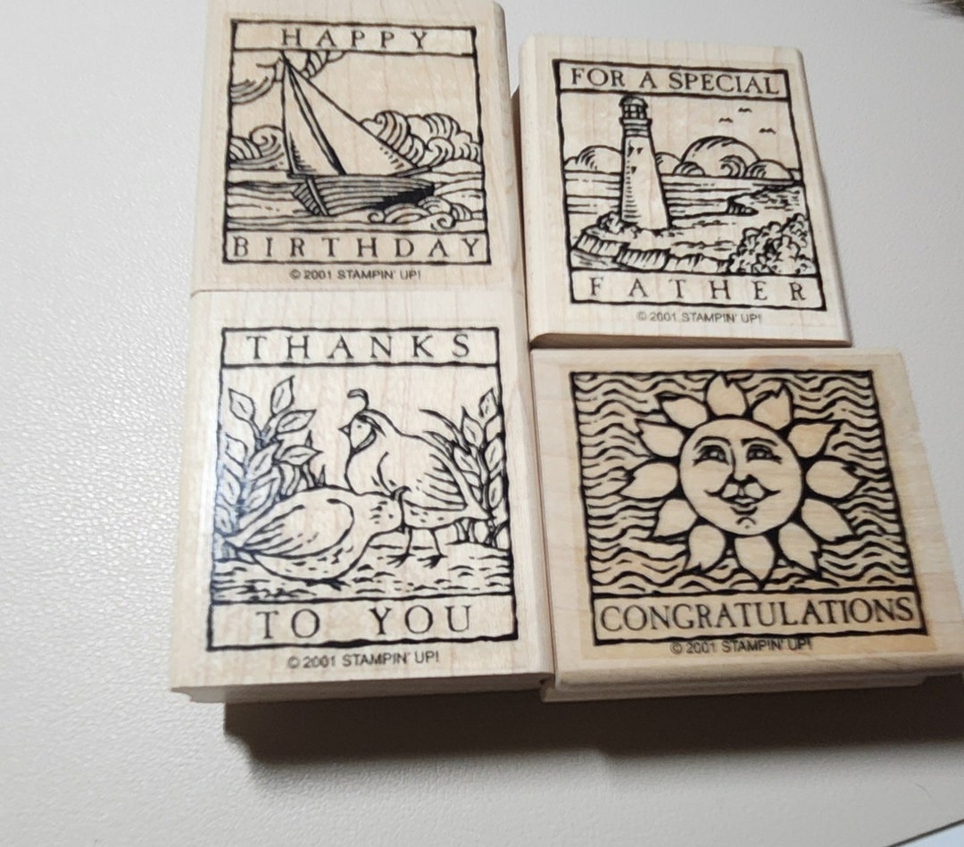 Stampin up Stamp Set / Wooden Stamps / Rubber Stamps / Craft Supplies ...