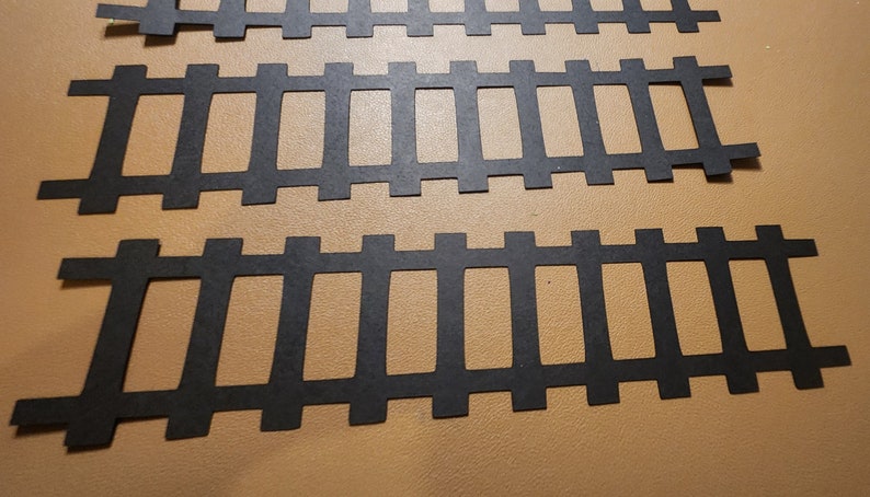 Railroad Tracks Die Cuts / Railroad Tracks Confetti / Train Tracks Die ...