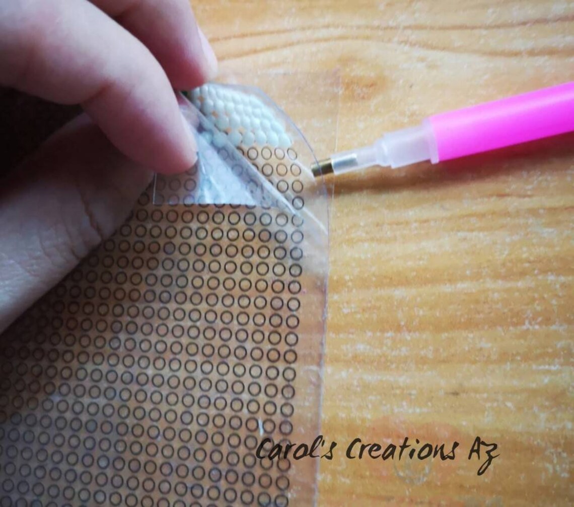 5 Pc Round Blank Diamond Painting Canvas Sticker / 3 1/2 X 3 - Etsy