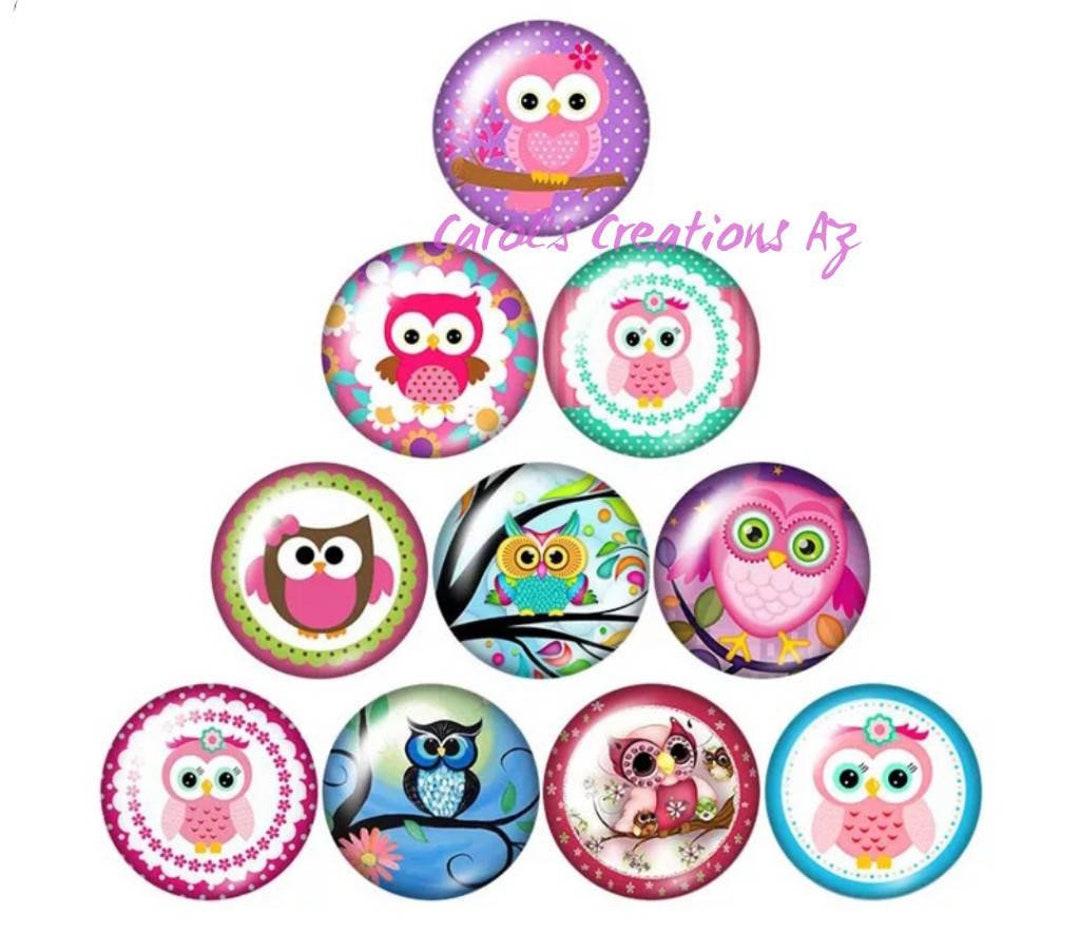 Glass Cover Minder / Owl Designs Cover Minder / Cover Minders / Diamond ...