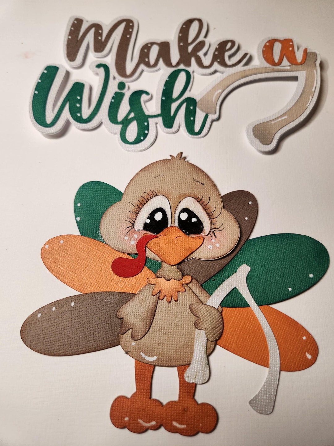 Turkey Die Cut / Turkey Paper Piecing / Scrapbook Layout / Scrapbook ...