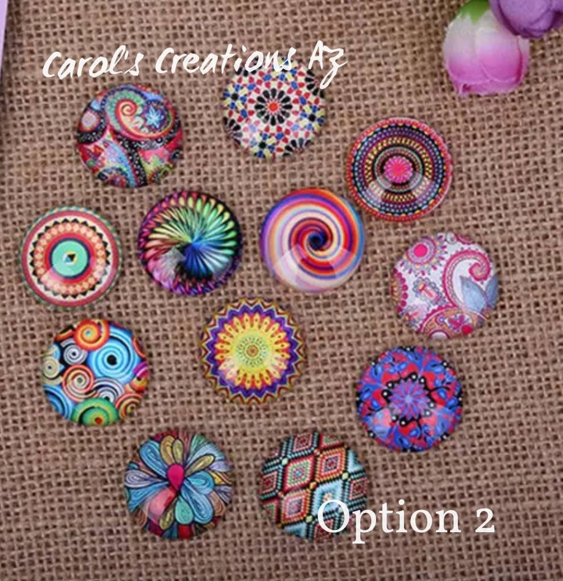 Glass Cover Minder / Abstract Designs Cover Minder / Retro - Etsy