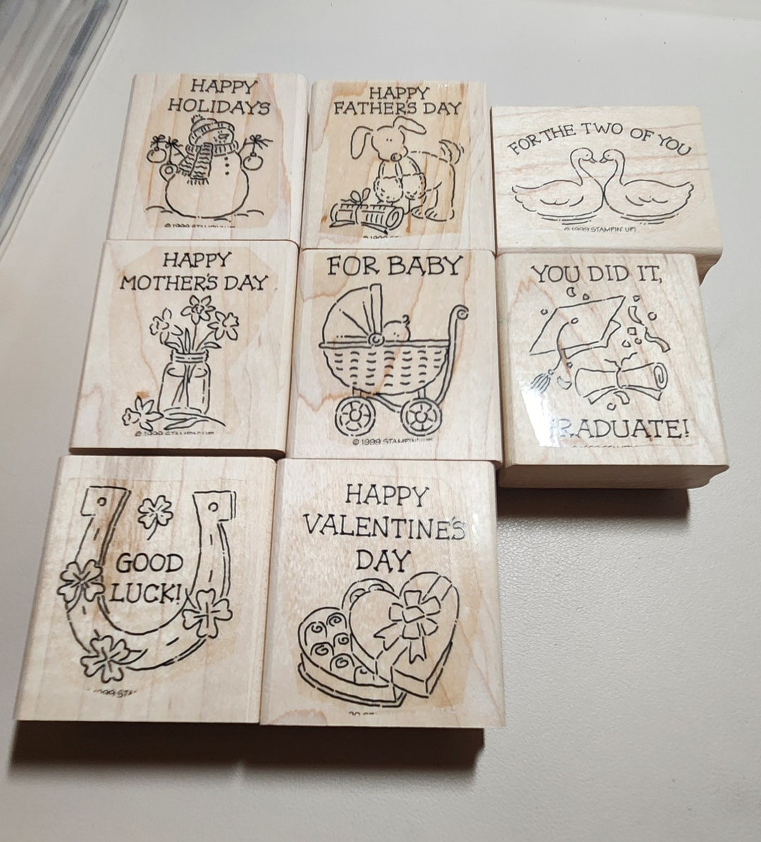 Stampin up Stamp Set / Sweet and Simple Stamp Set / Wood Stamps ...