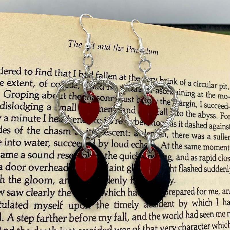 Goth Dangle Earrings - Etsy