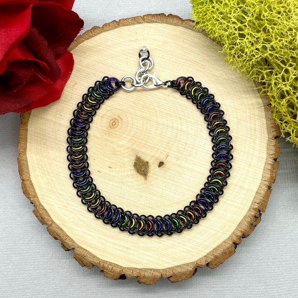 Rainbow Chainmaille - Etsy