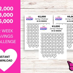 Single Mom Money Saving Challenge, Savings Tracker Printables, Savings ...