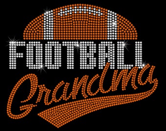 Football Laces Extra Large Iron on Hotfix Rhinestone Bling | Etsy